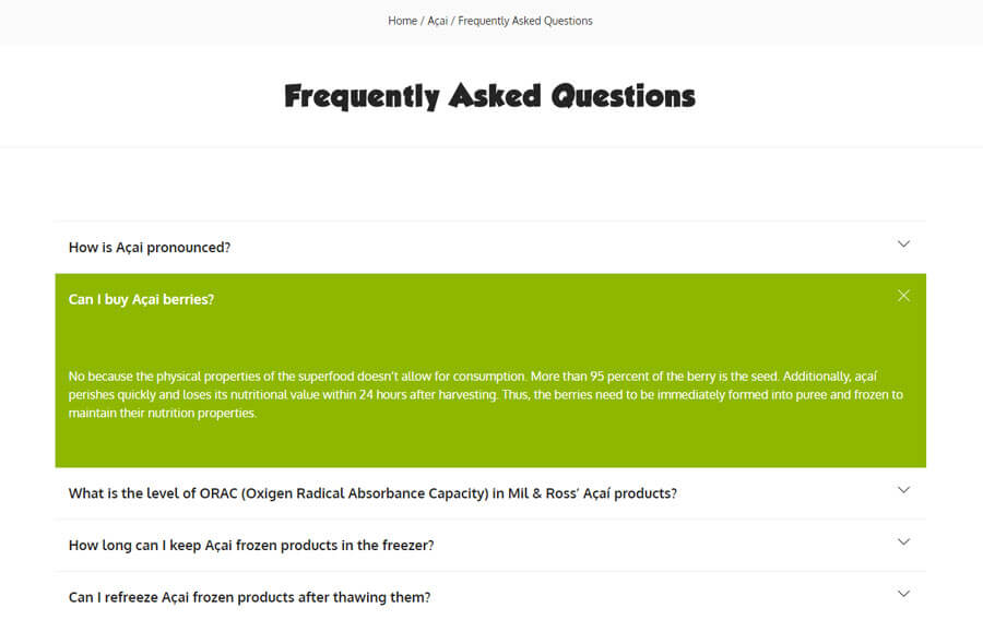 Acai Mil & Ross - Absolute Web